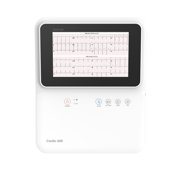 Cardio Q50 - Interpretive 12 Channel Resting Electrocardiogram (ECG ...